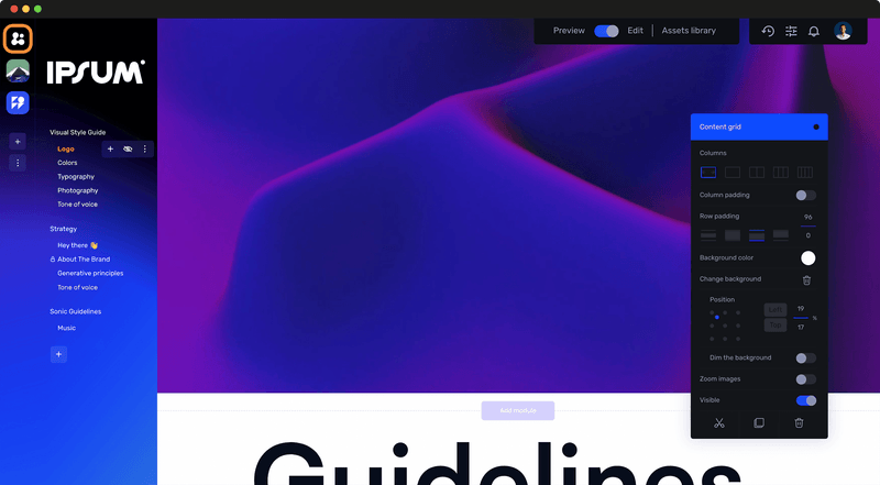 Corebook° — Online brand guidelines platform